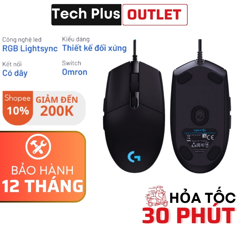 Chuột Gaming Logitech G.102 OEM Led RGB 8000 DPI Siêu Nhạy Chuột Máy ...