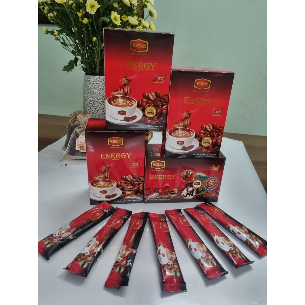 Vin Cà Phê Hòa Tan 3in1 Hộp 18 gói x 16gr | Shopee Việt Nam