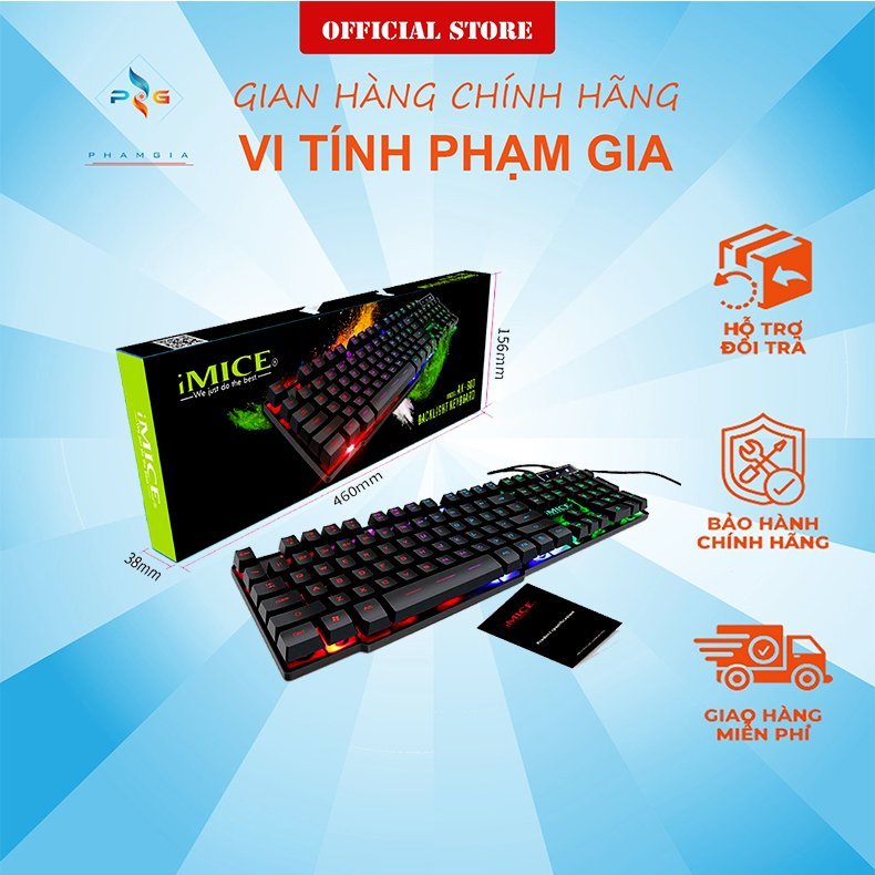 Bàn phím giả cơ IMICE AK600 GAMING LED | Shopee Việt Nam