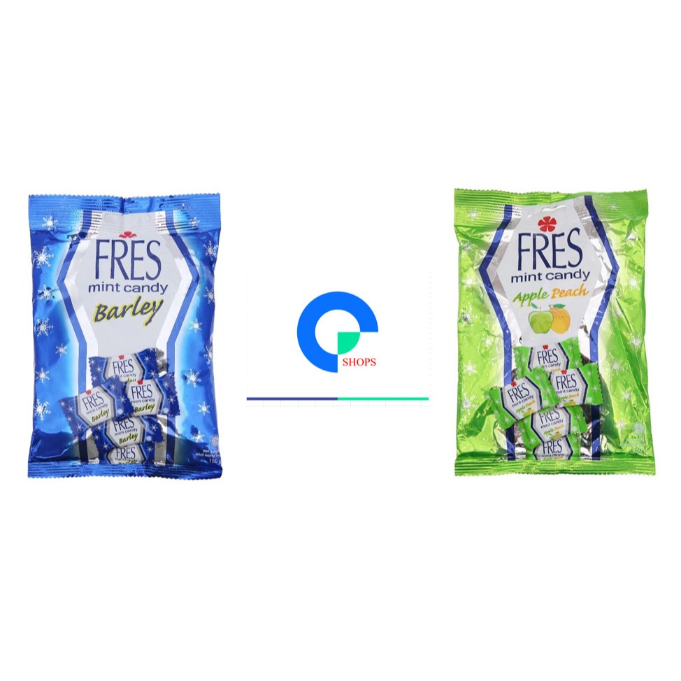 Kẹo Fres Mint Candy (Barley + Apple Peach) - túi 150g (50 viên ...