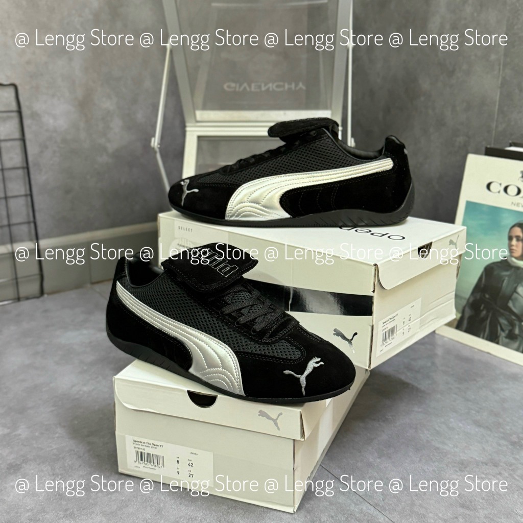 Giày thể thao Puma Speedcat OPEN YY Black, Giày thể thao Puma đen kẻ ...