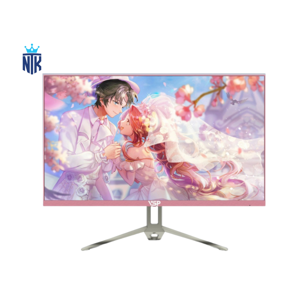 Màn Hình VSP V2408S (23.8 inch, FHD, IPS, 75Hz, 8ms, Phẳng, Hồng) | Shopee Việt Nam