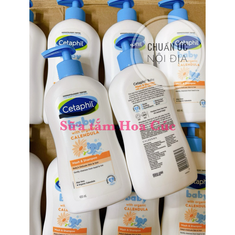 (2027)(Phân Biệt Fake) Sữa tắm gội Cetaphil hoa cúc hữu cơ cho bé ...