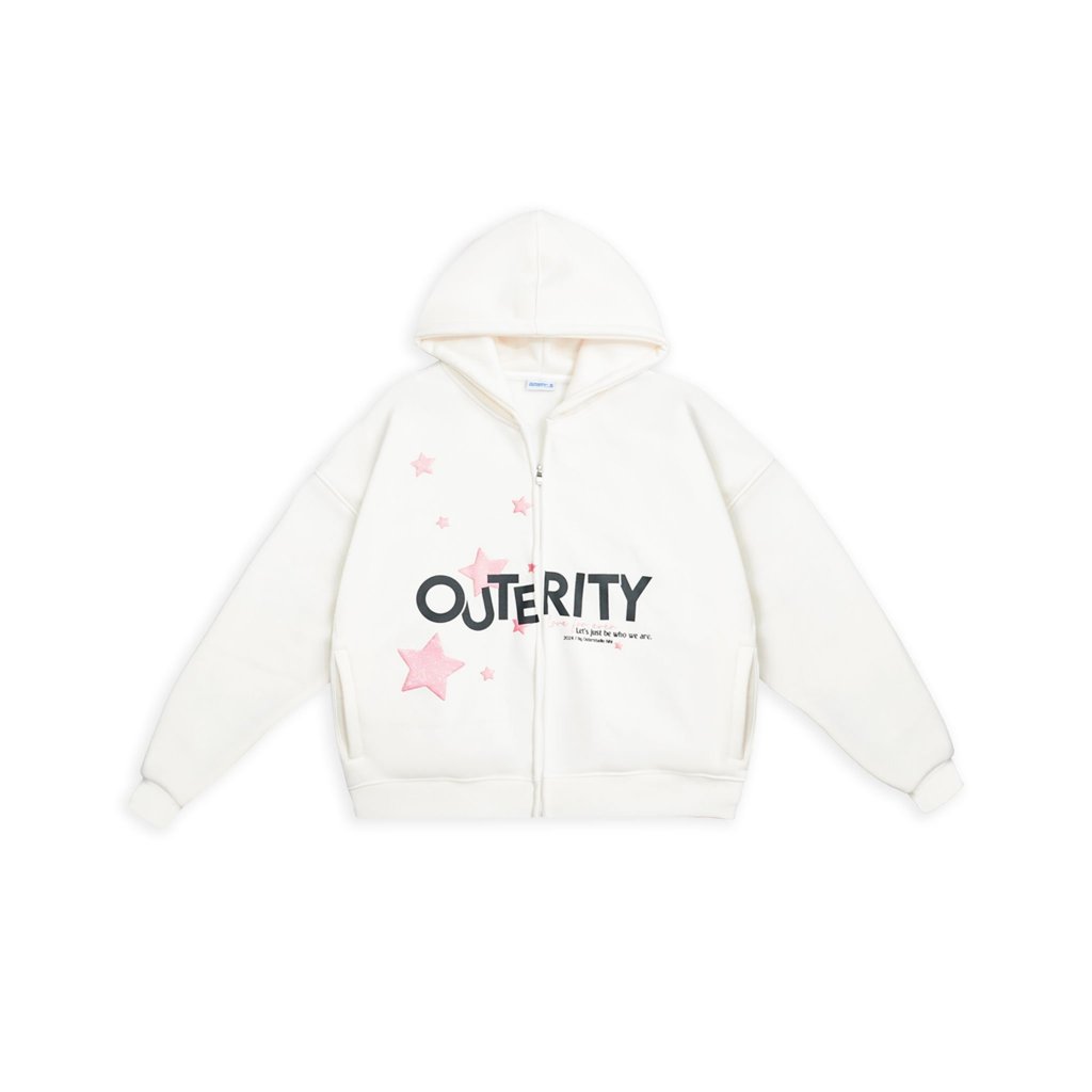 Áo Khoác Outerity Hoodie Blink Star | Mũ to dày dặn bigsize | Localbrand 2024 | Shopee Việt Nam