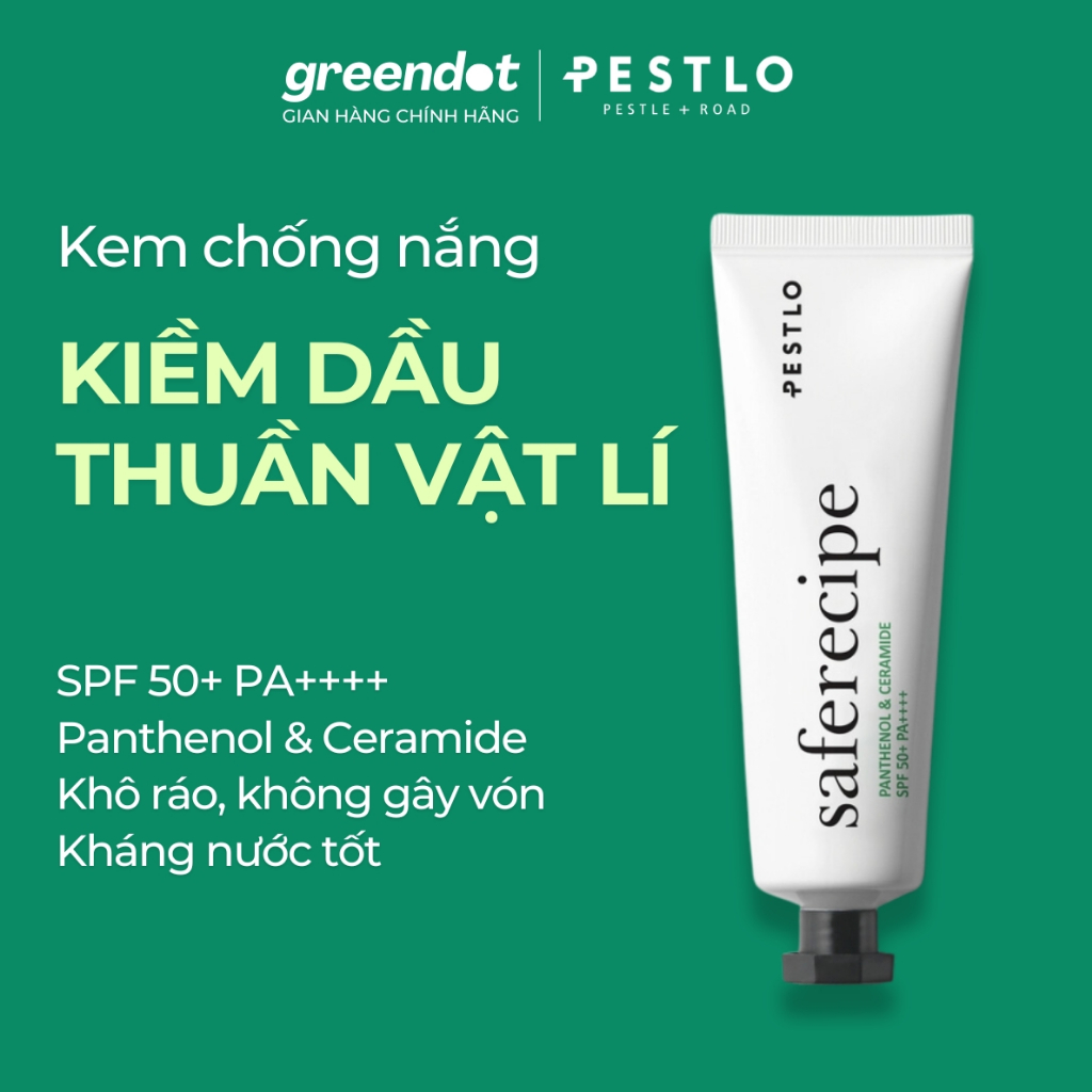 Kem chống nắng thuần vật lý PESTLO Saferecipe Sun Essence SPF50+ PA ...