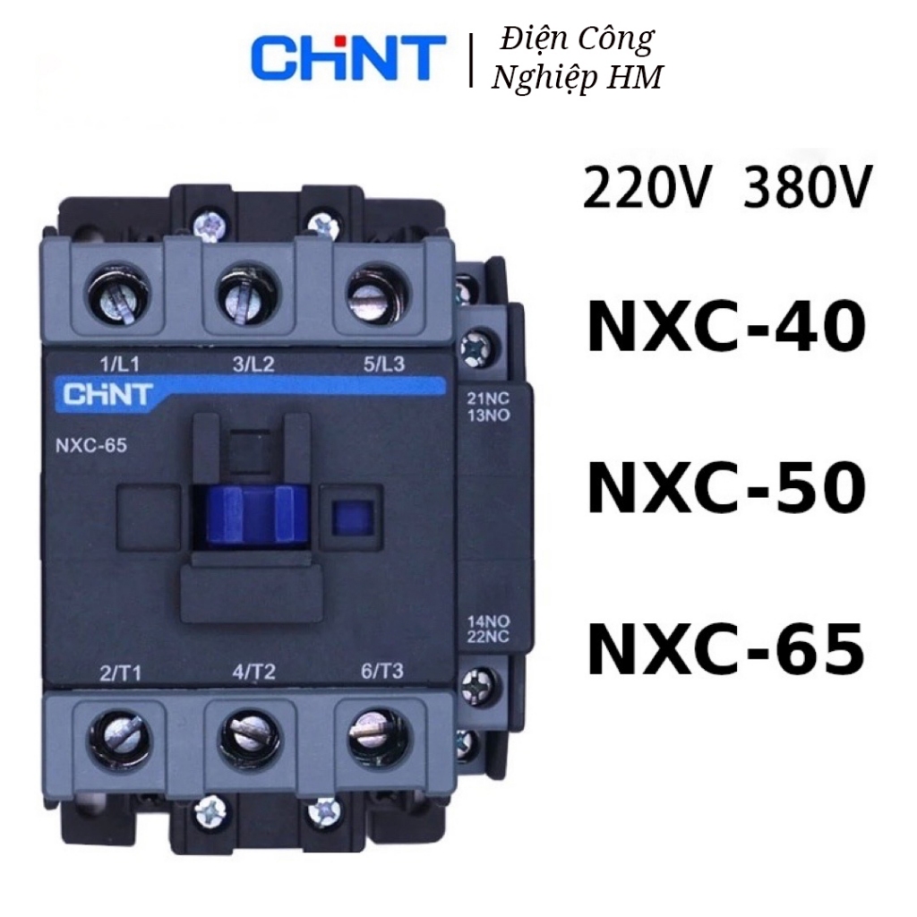 Contactor Khởi động từ CHINT 3 Pha 40A/50A/65A Chính Hãng, CHINT 3P NXC-45/NXC-50/NXC-65 ...