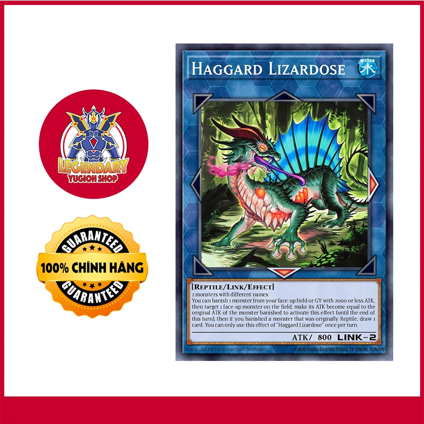 [Thẻ Bài Yugioh Chính Hãng] Haggard Lizardose | Shopee Việt Nam