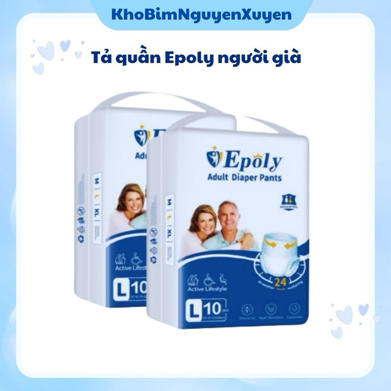 Combo 20 Miếng Bỉm Dạng Quần Người Già Epoly Đủ Size | Shopee Việt Nam