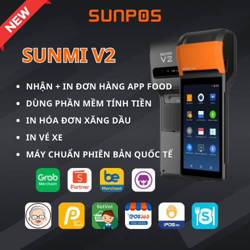 [MỚI 100% FULL SEAL] MÁY POS CẦM TAY V2 (RAM 2GB - ROM 16GB) | Shopee Việt Nam
