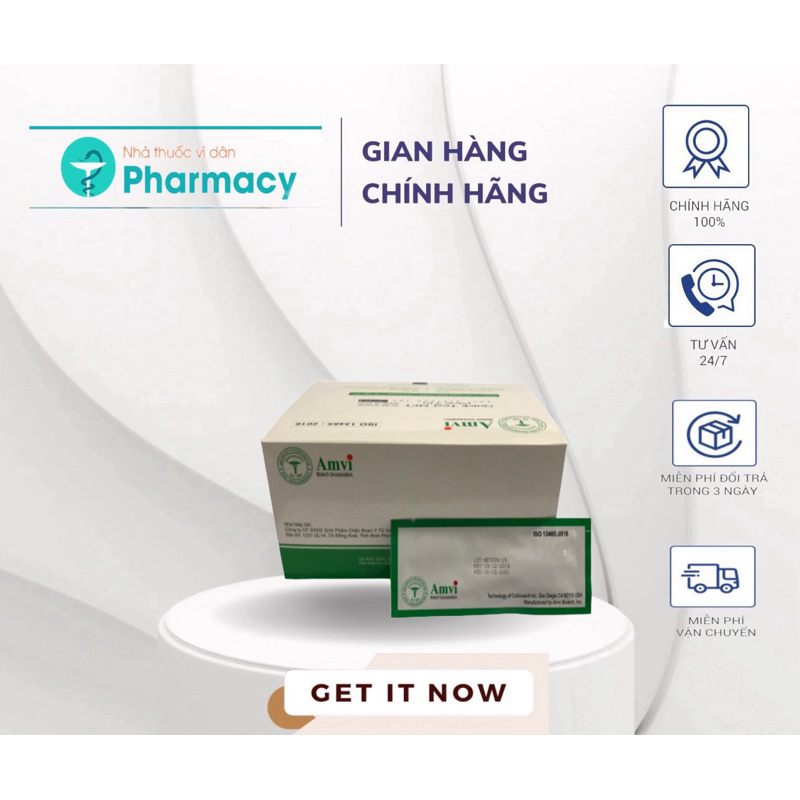 Test thử nhanh HIV 1&2 Card 2 lines – Hãng Amvi (hộp 25 test) | Shopee ...