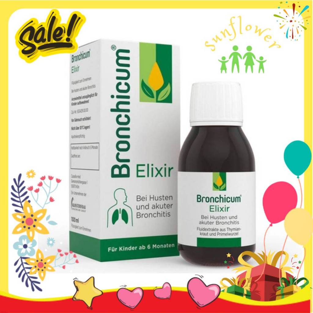 Siro Ho BRONCHICUM Elixir 100ml của Đức giúp giảm đờm | Shopee Việt Nam