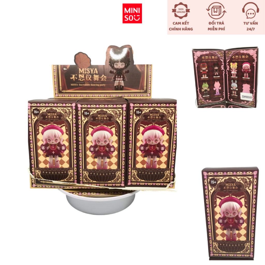 Đồ Trang Trí Hộp Mù Ngẫu Nhiên Blind Box Misya Dancing Party Series Chính Hãng Miniso 780488