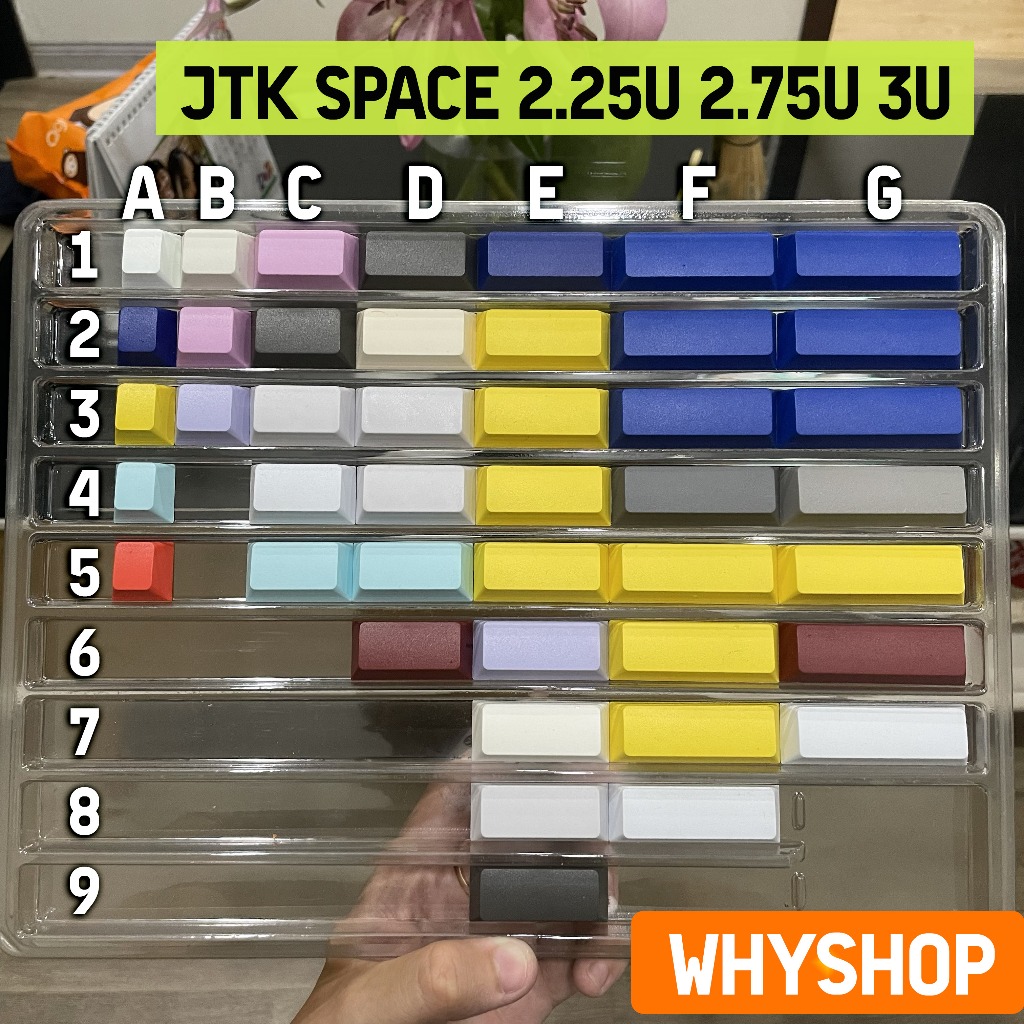 JTK Space 3u 2u 2.75u 2.25u JTK - Space lẻ chính hãng | Shopee Việt Nam