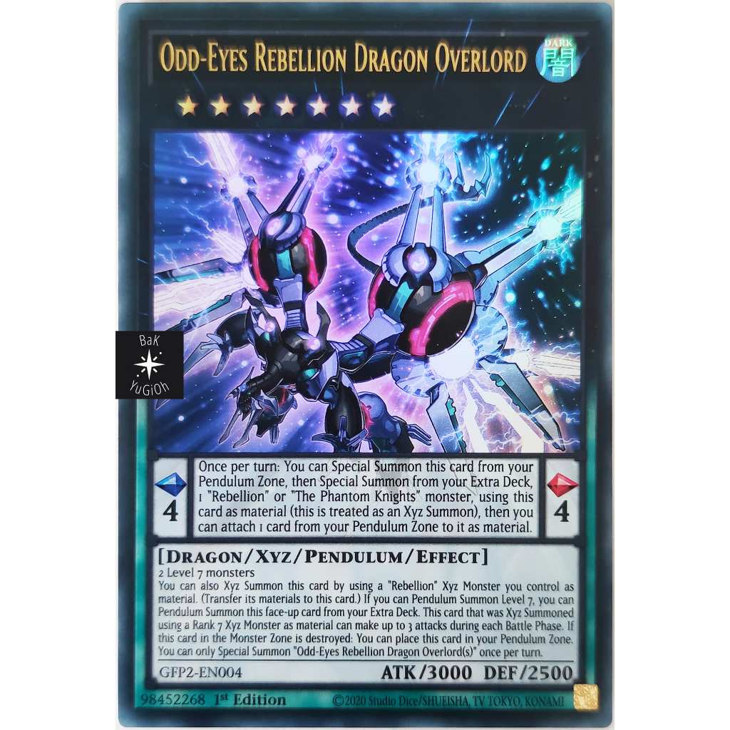 [BaK Yugioh] Odd-Eyes Rebellion Dragon Overlord |EN| Ultra Rare [Chính Hãng] | Shopee Việt Nam