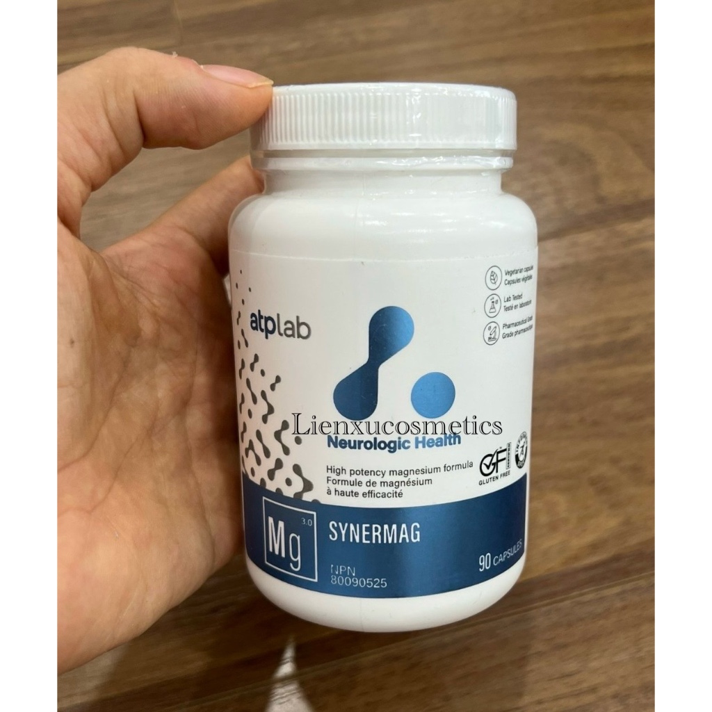 Bổ sung magnesium , B6 và Taurine với ATP Lab Synermag, hộp 90 viên ...