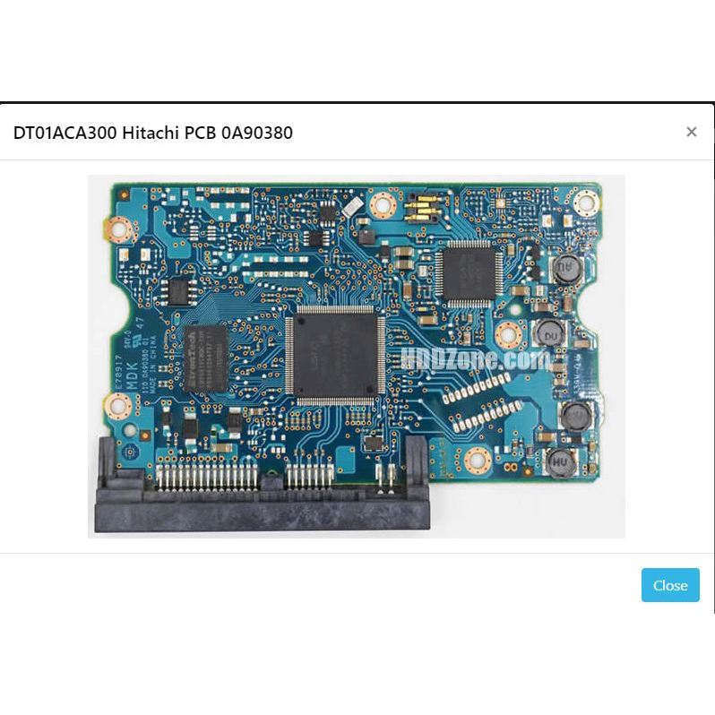 Bo mạch cứu dữ liệu ổ cứng TOSHIBA HITACHI 3TB DT01ACA300 PCB 0A90380 ...