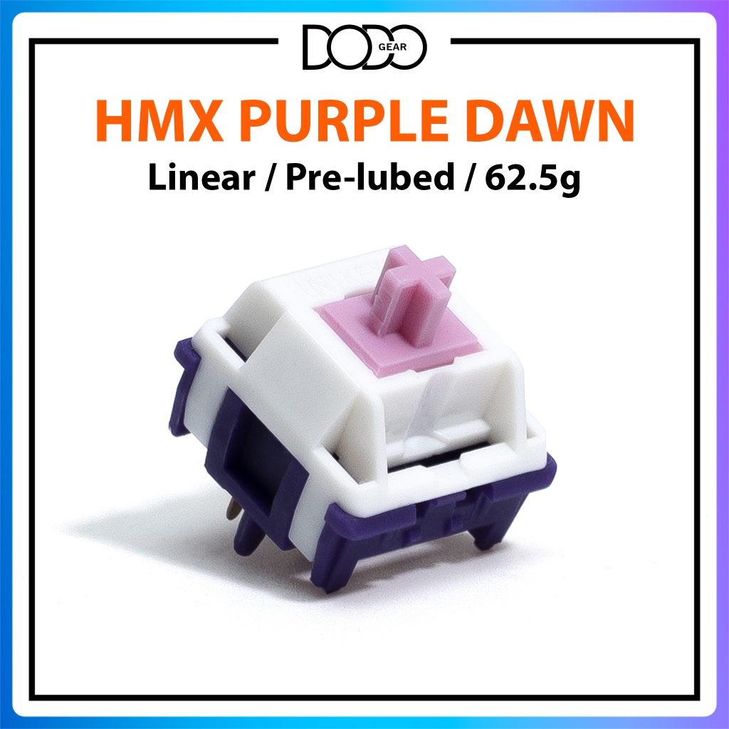 Switch HMX Purple Dawn 5 PIN Linear 62.5g công tắc bàn phím Switch HMX ...