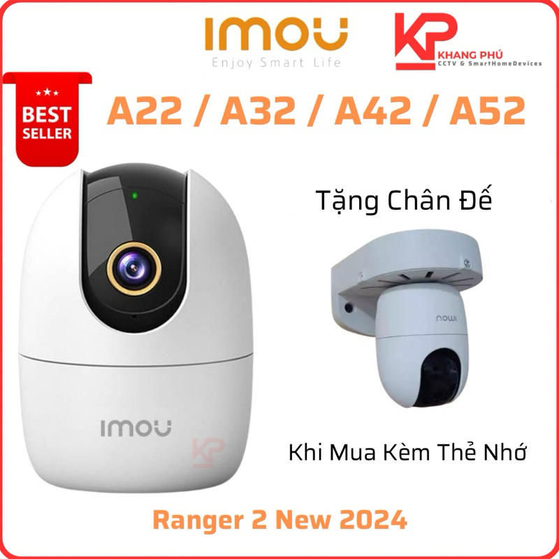 Camera Imou Wifi trong nhà ranger 2 imou A22 a22ep, A32 2K, A42 4MP ...