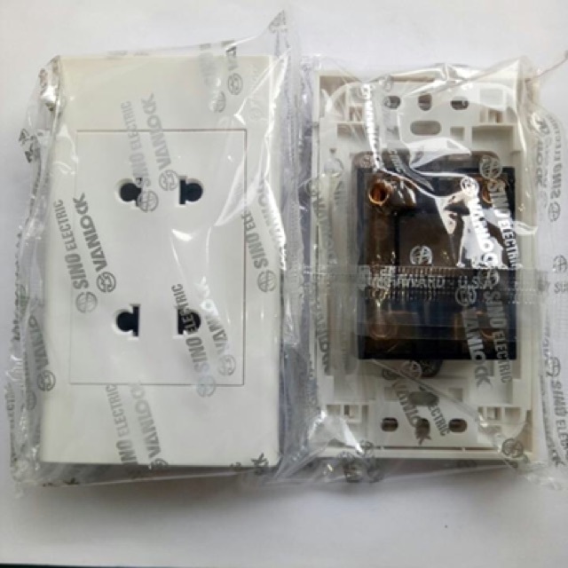 Ổ cắm đôi 2 chấu dòng S18U2 sino - Vanlock | Shopee Việt Nam
