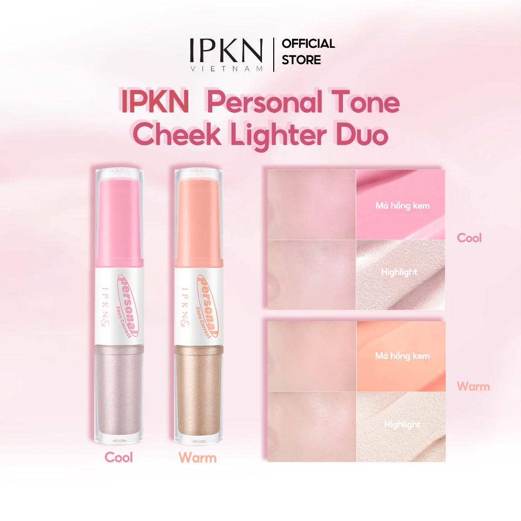 [TẶNG QUÀ] Má Hồng Kết Hợp Highlight IPKN Personal Tone Cheek Lighter ...