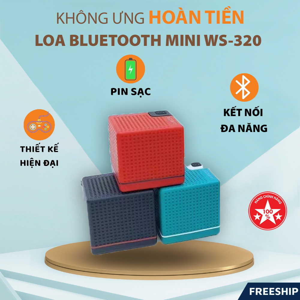 Loa bluetooth mini WSTER WS-320 âm thanh sống động hàng chính hãng ...