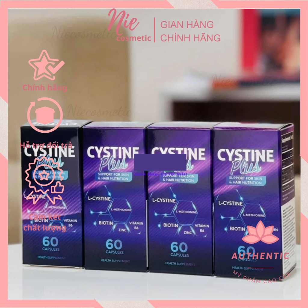 [CHÍNH HÃNG] VIÊN UỐNG CYSTINE PLUS GIẢM MỤN, NGĂN RỤNG TÓC, GIẢM SẮC ...