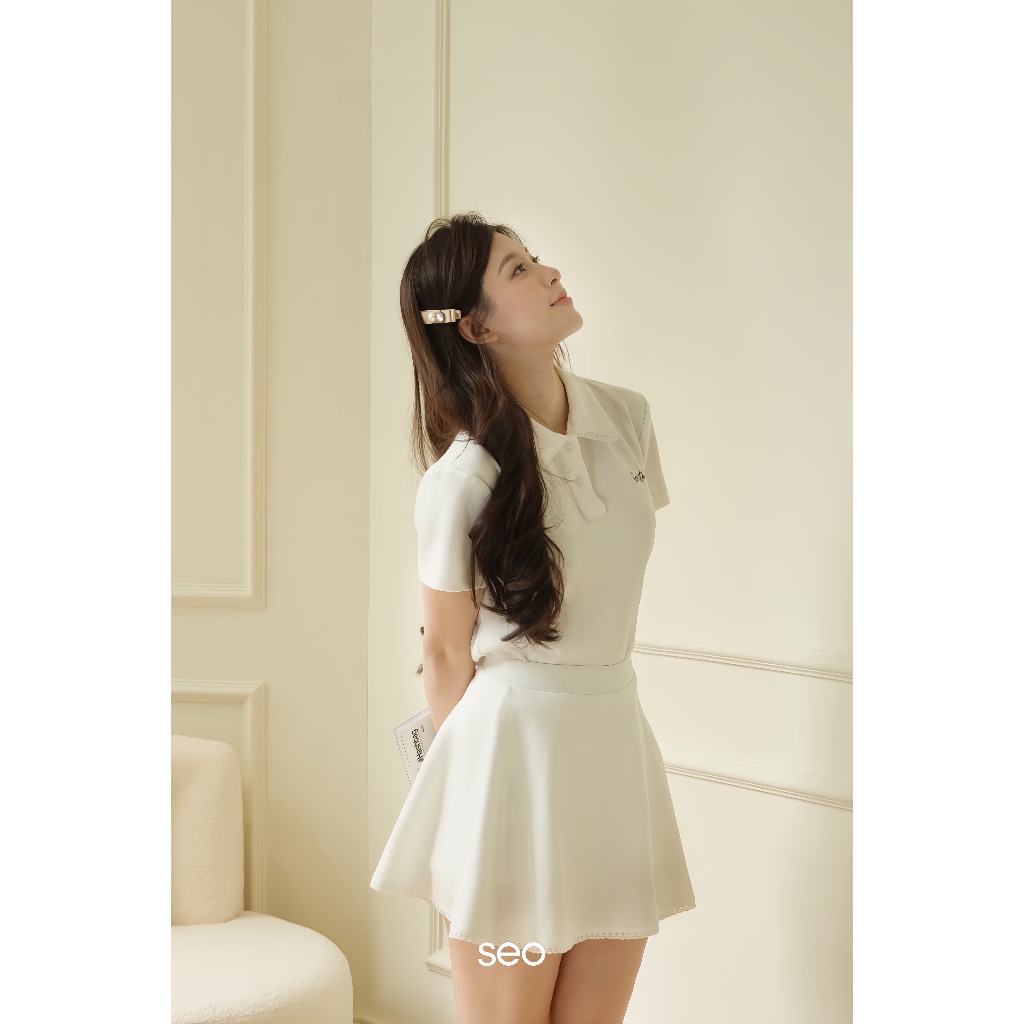 SEO STUDIO - Set áo polo và chân váy trắng Ivy Polo | Shopee Việt Nam