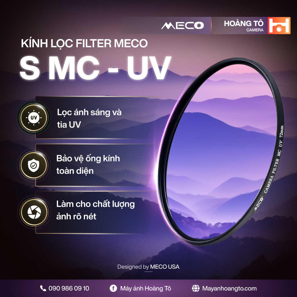 Kính lọc Filter MECO S MC-UV Cao cấp – Chính hãng từ Mỹ | Shopee Việt Nam