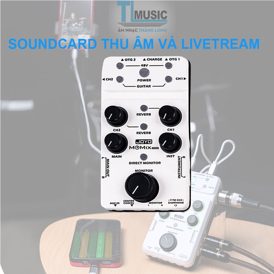 (chính hãng)JOYO MOMIX PRO Soundcard âm thanh guitar dùng thu âm và ...