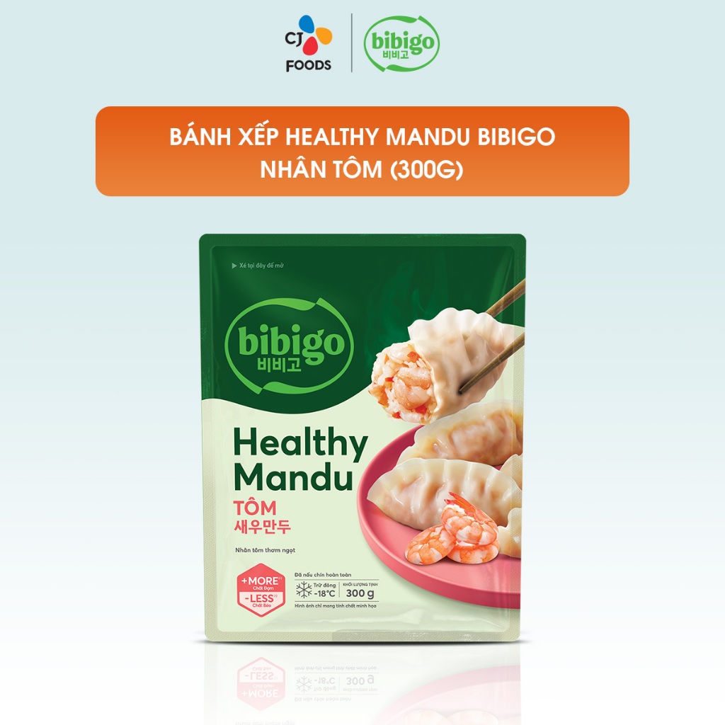 [HCM] Bánh xếp Healthy Mandu Hàn Quốc Bibigo - nhân Tôm 300g | Shopee ...