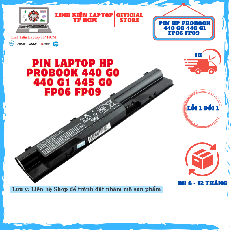 Pin laptop HP ProBook 440 G0 440 G1 445 G0 445 G1 450 G0 450 G1 455 G0 455 G1 470 G0 470 G1 ...