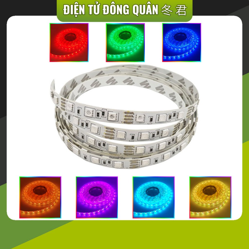 [HCM] Led dây RGB 5050 1m 60 bóng 12VDC (không jack cắm) [ĐIỆN TỬ ...