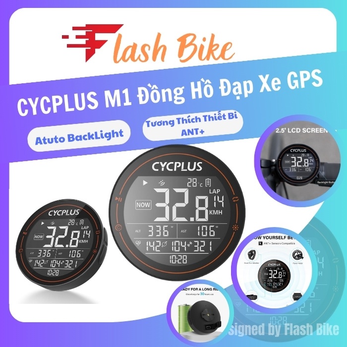 Đồng Hồ Xe Đạp CYCPLUS M2 GPS Không Dây Kết Nối Bluetooth Dây Đo Nhịp Tim Dành Cho Xe Đạp Road ...