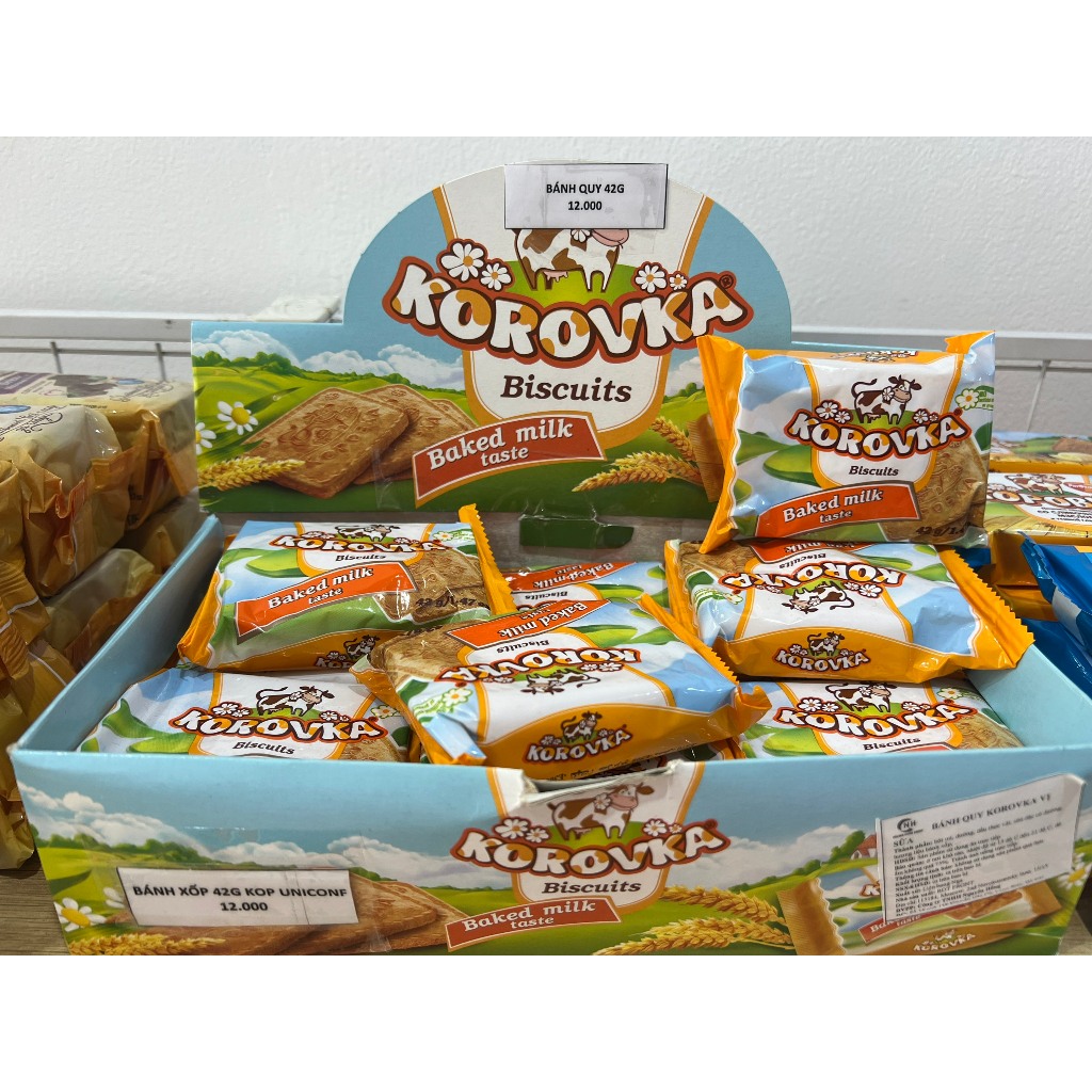 Bánh quy sữa Nga Kopobka 42g - Bánh quy ăn vặt giòn dành cho bé - Hàng ...