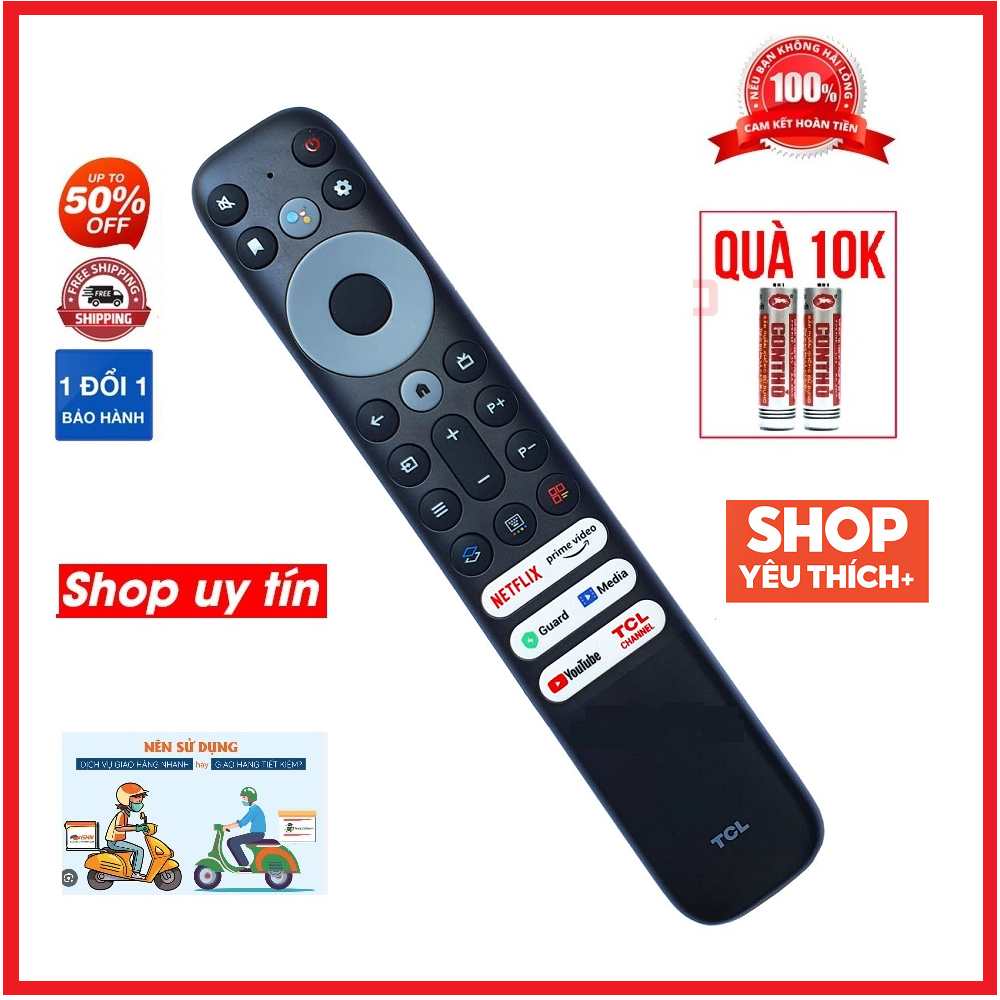 Điều khiển tivi TCL có giọng nói chính hãng - REMOTE TIVI TCL GIỌNG NÓI ...