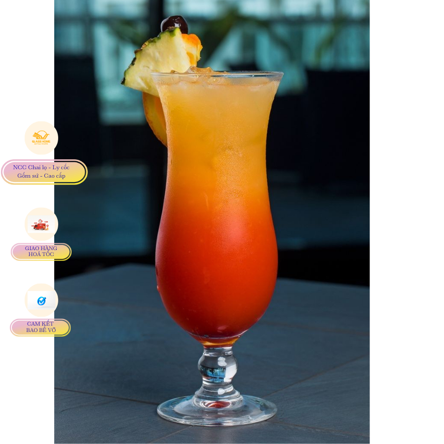 Ly thủy tinh Deli Poco Hurricane Glass 450ml | Deli EJ7648 Ly Sinh Tố ...