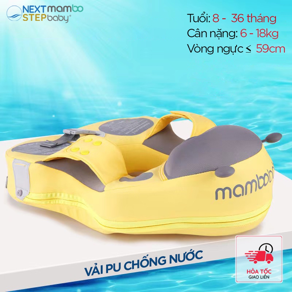 Phao bơi cho bé Hiệu Mambo Baby con bọ rùa chất liệu xốp Pearl Foam an ...