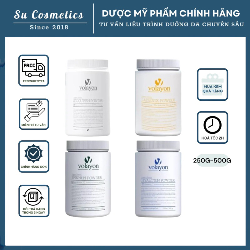 Mặt Nạ Tảo Xoắn VOLAYON 500G | Mask Giúp Phục Hồi,Cấp Ẩm,Sáng Da,Sạch ...