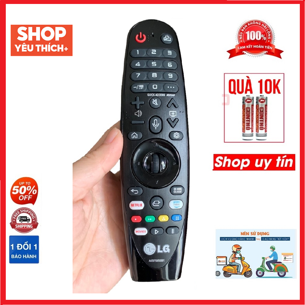 Điều khiển tivi LG giọng nói MR20GA, Remote TV lg chuột bay và giọng ...