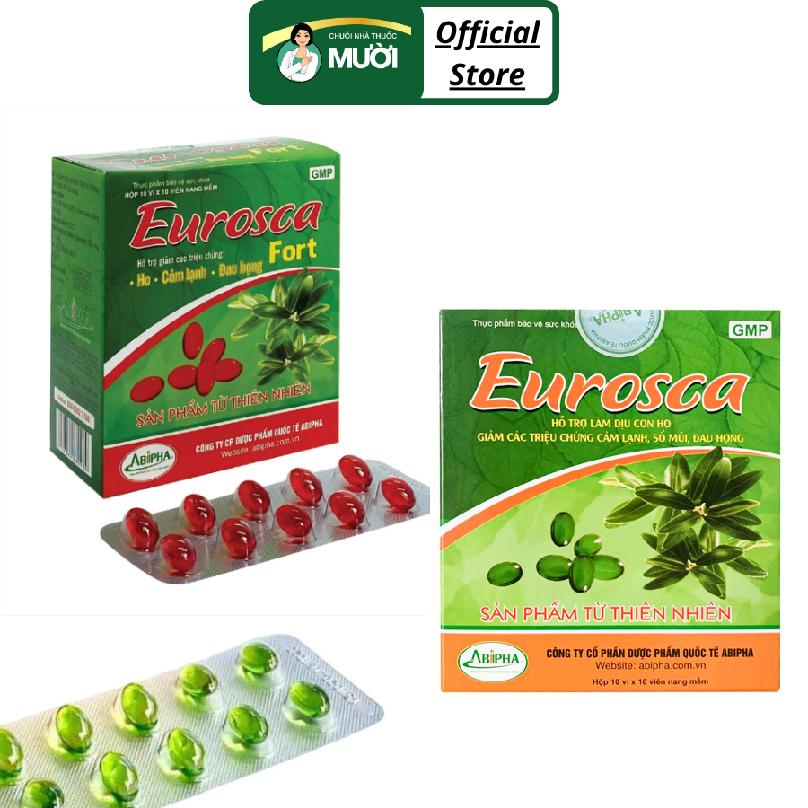 Viên uống giảm ho Eurosca hộp 100 viên | Shopee Việt Nam