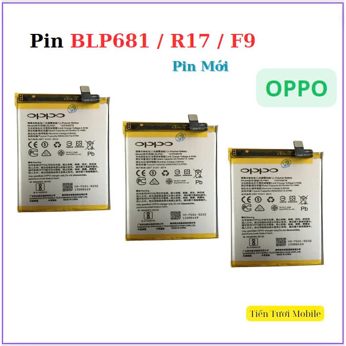Pin oppo BLP681/F9/R17,mới | Shopee Việt Nam