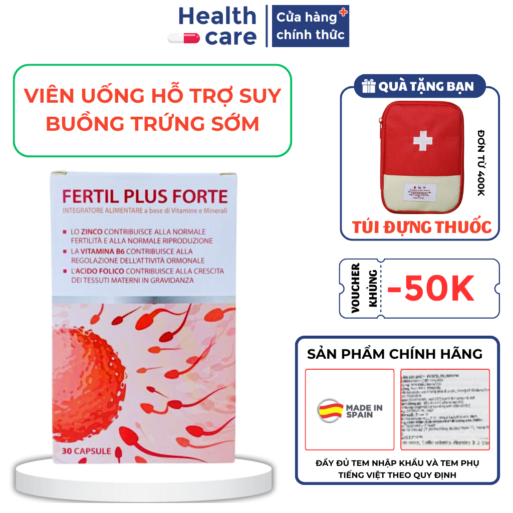 FERTIL PLUS FORTE - Bổ Trứng, Vitamin Tổng Hợp, Tăng Khả Năng Thụ Thai ...