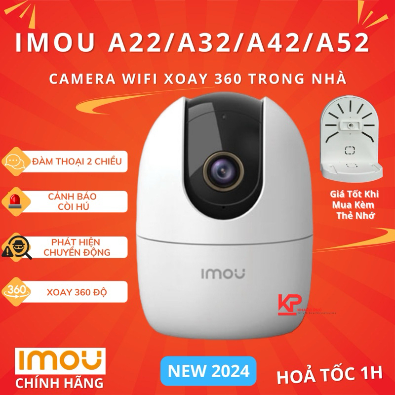 [Hoả Tốc] Camera Wifi IMOU A52 5MP, A32 3MP, A42 4MP - XOAY 360 - Siêu ...