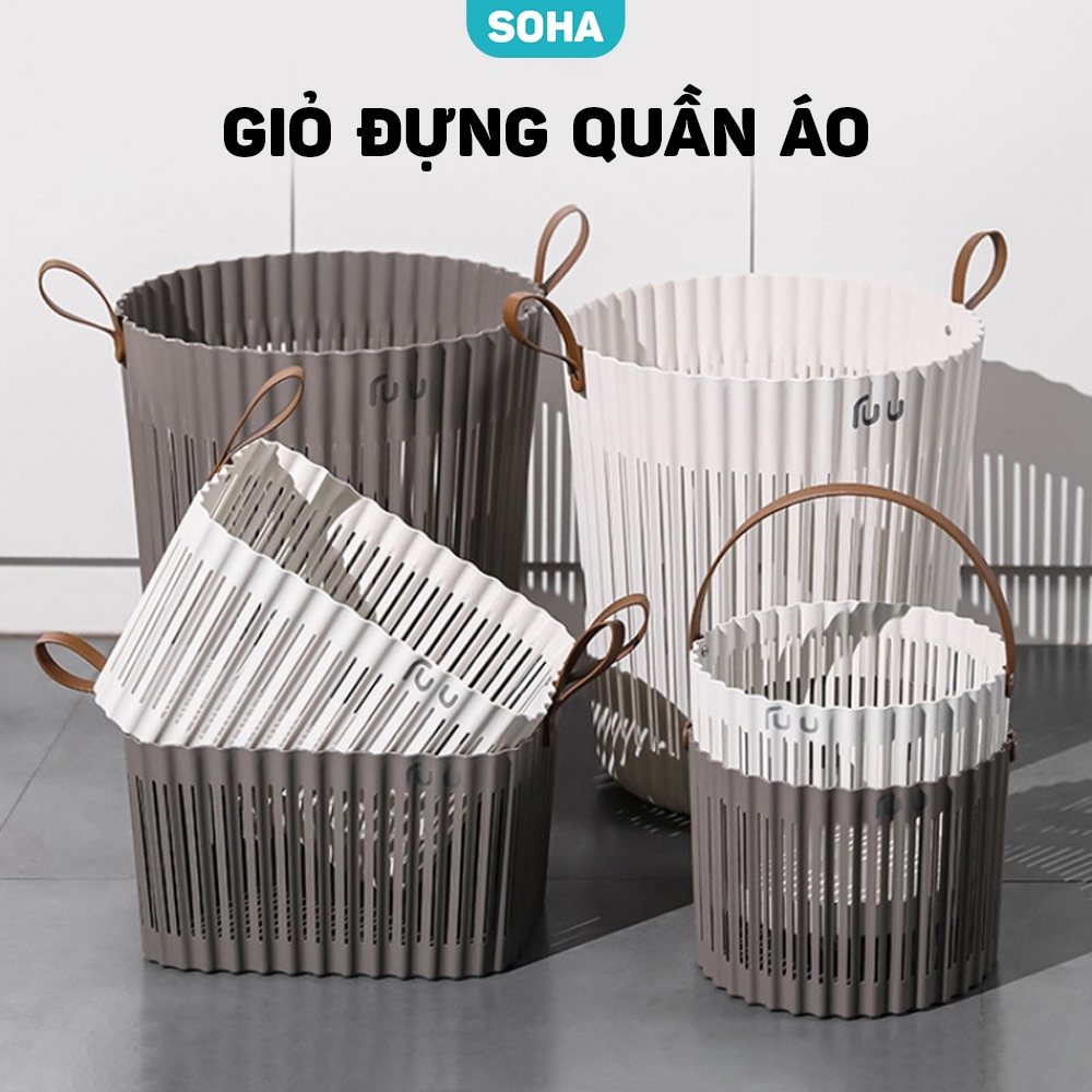 Giỏ Đựng Quần Áo Bẩn, Giỏ Đựng Đồ Chất Liệu Nhựa PP Bền Có Quai Xách ...