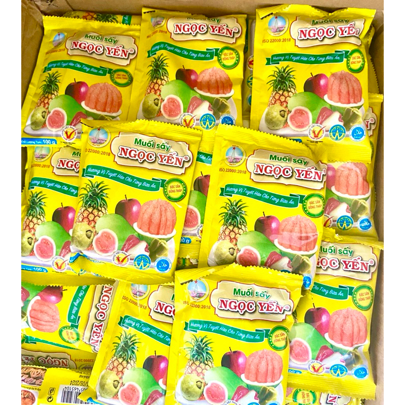 Combo 10 Gói Muối Sấy Chấm Hoa Quả Ngọc Yến 100g | Shopee Việt Nam