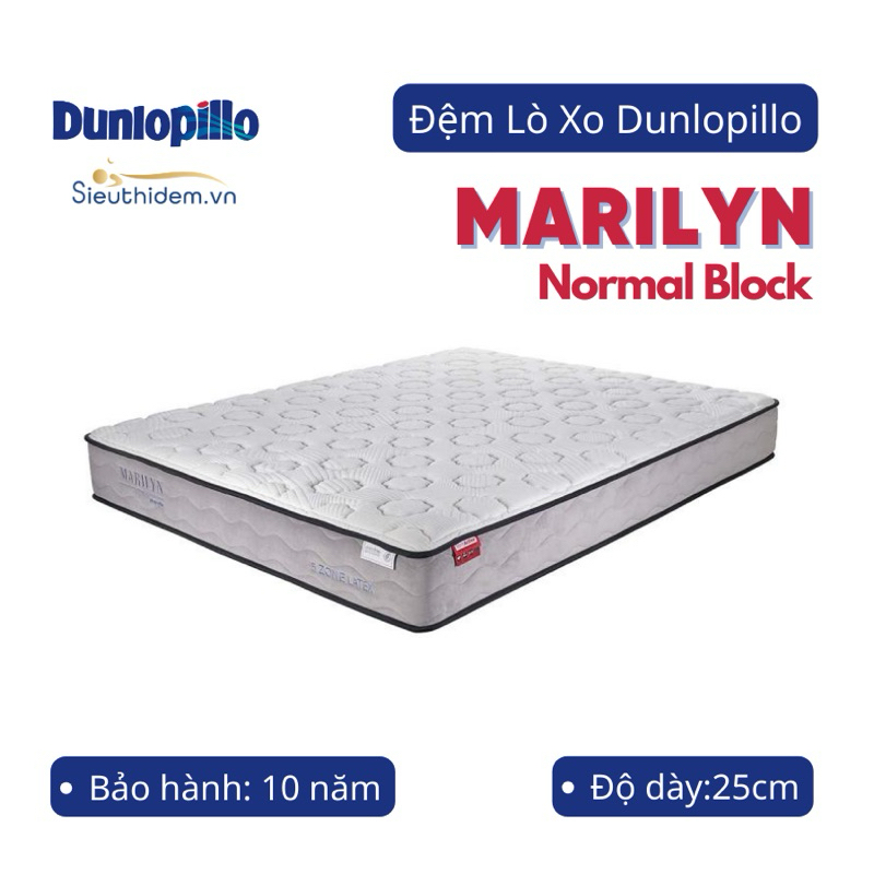 Đệm Lò Xo Normal Block Dunlopillo Anh Quôc Marilyn | Shopee Việt Nam