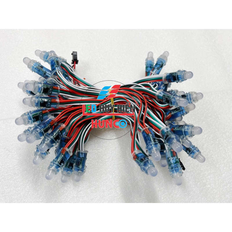 Led Full màu IC 2811 - 15cm ngoài trời, led đúc F8 full color 2811 thay ...