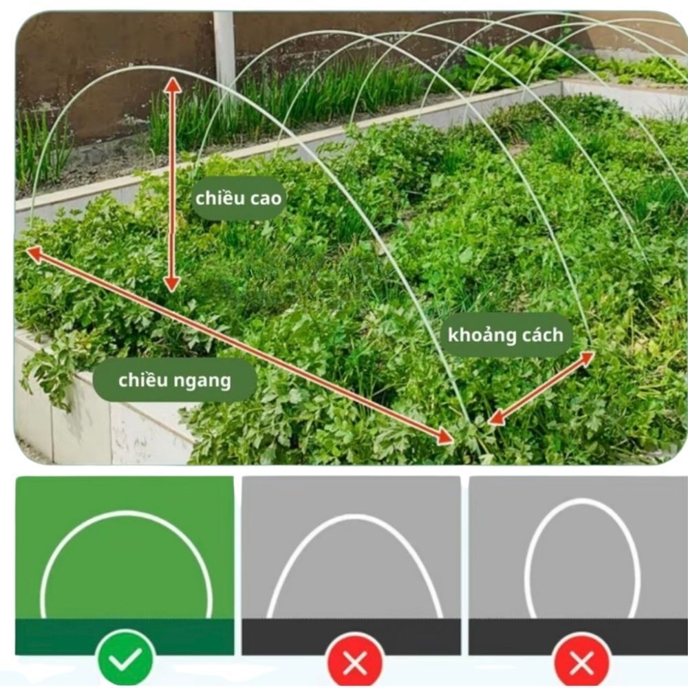 10 Thanh nan sợi thủy tinh (dài 1-3m nguyên cây) làm giàn cây leo khung ...