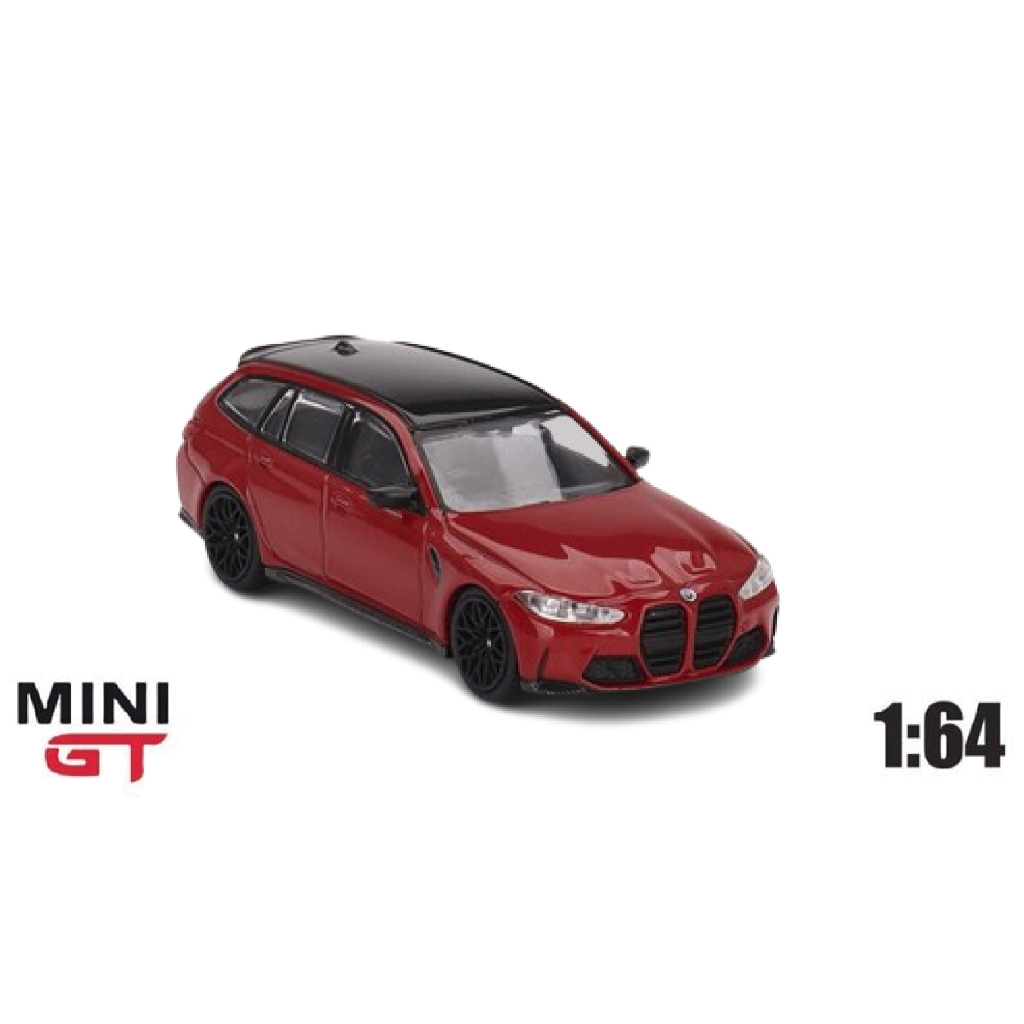 Mô hình xe BMW M3 Competition Touring (G81) Toronto red metallic tỉ lệ ...