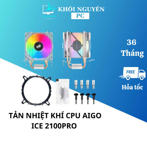 Quạt Tản Nhiệt Aigo ICE400SE Air Cpu Cooler Tản nhiệt khí AIGO | Shopee ...